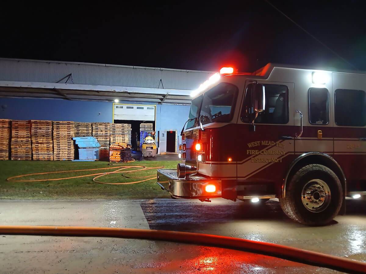 Commercial fire on Water St Extension - West Mead #1 VFC